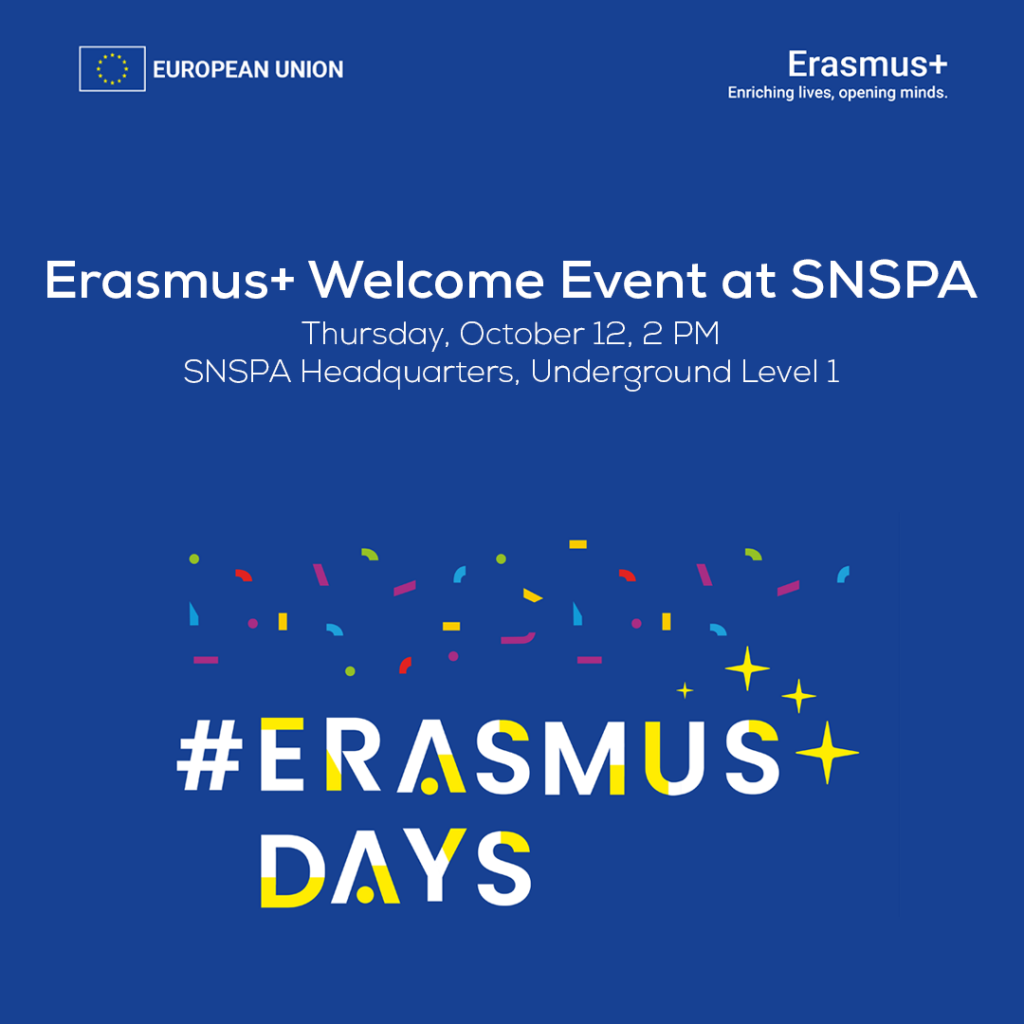 Erasmus+ Welcome Event at SNSPA – ERASMUS+ SNSPA